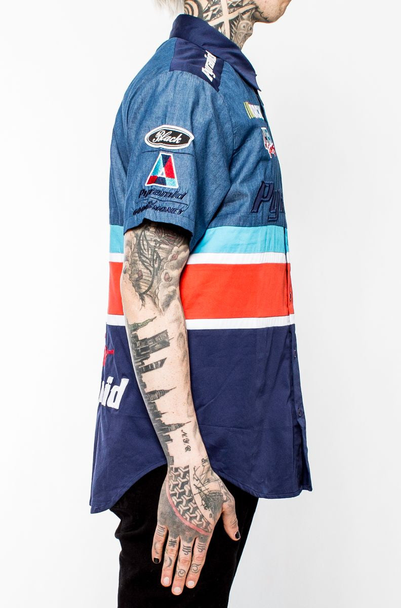 Denim Race Woven Shirt – Spice'd Clothing