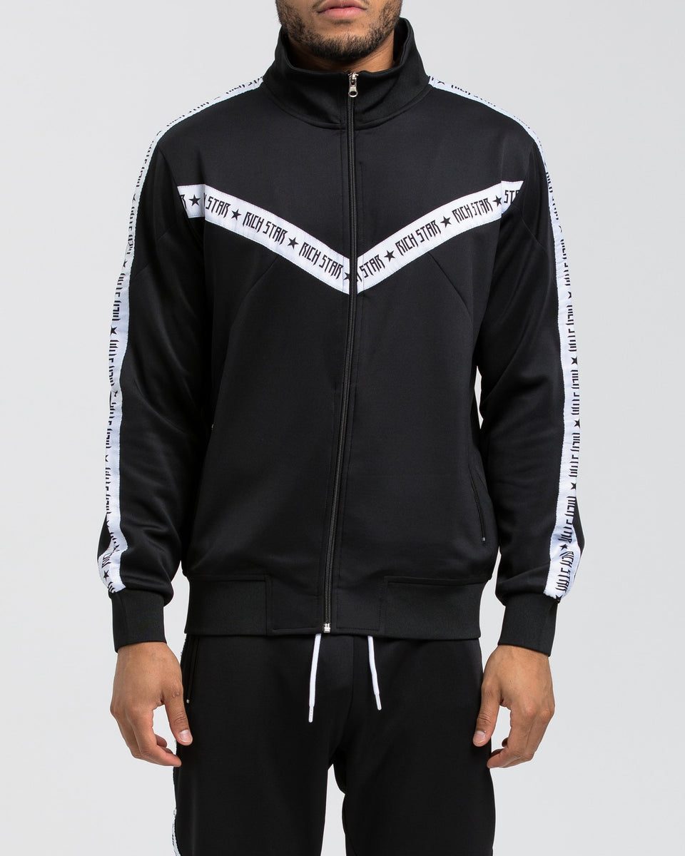 Rich Star Track Jacket(Black) – Spice'd Clothing